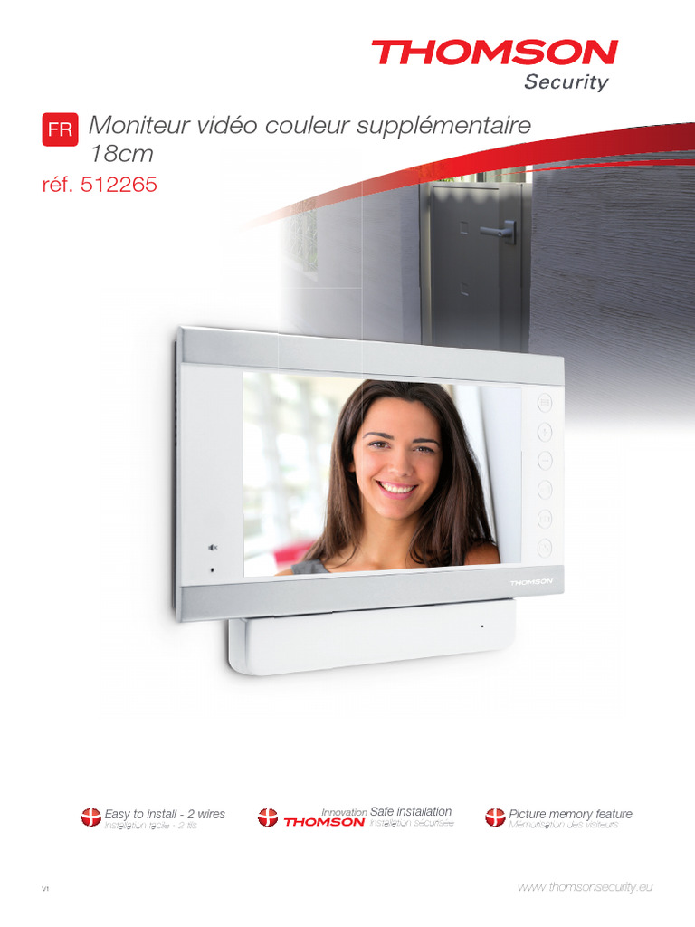 Notice Moniteur Vidéo Thomson 512265 | PDF