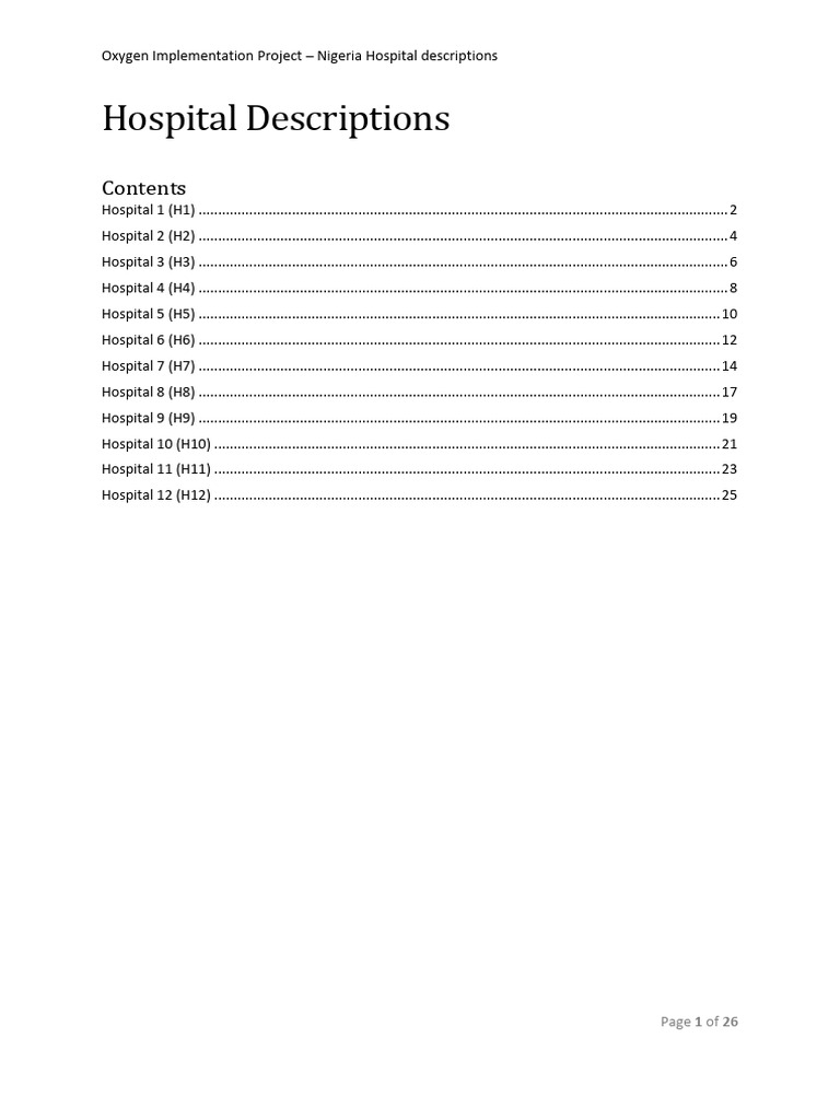 Ihz009 Appendix1-Hospital Descriptions | PDF | Hospital | Health Care