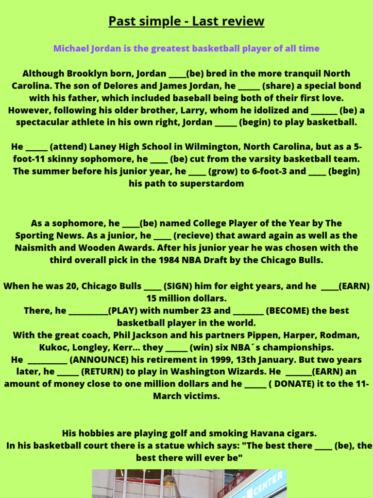 Michael Jordan: Basketball Legend Biography | PDF