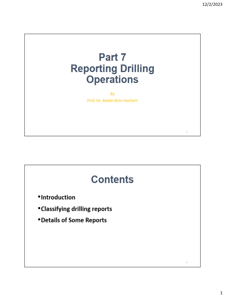 Daily Drilling Report Software Guide | PDF | Oil Well