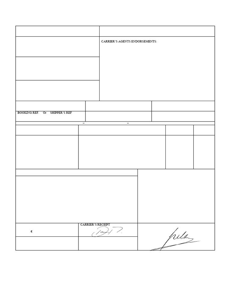 Sea Waybill Importacion 1 | PDF | Cargo | Consignee