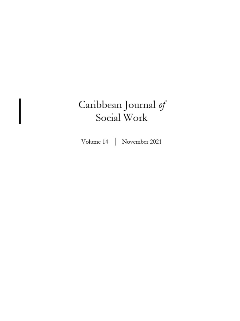 Caribbean Journal of Social Work Vol 14 Full 1 | PDF | Academic Journal ...