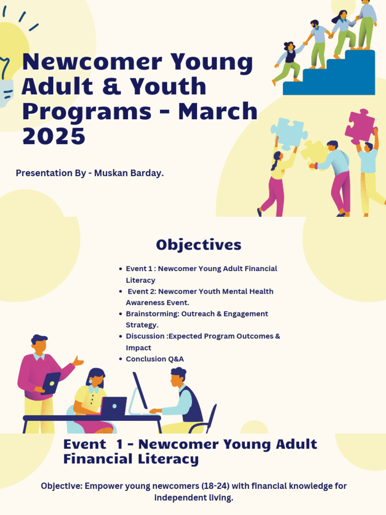 Newcomer Young Adult & Youth Programs - March 2025 | PDF | Mental ...