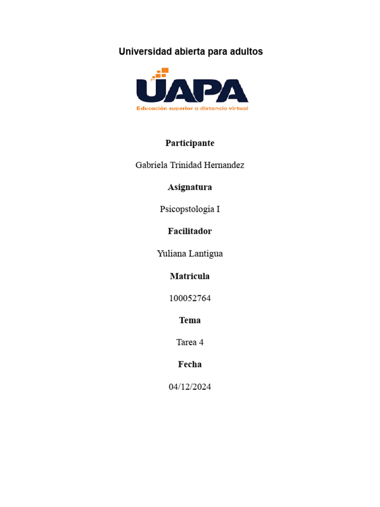 Tarea 4. | PDF | Amnesia | Cerebro