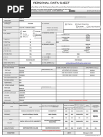 Excel File CSC Personal Data Sheet PDS 2017 1 | PDF | Justice | Crime ...