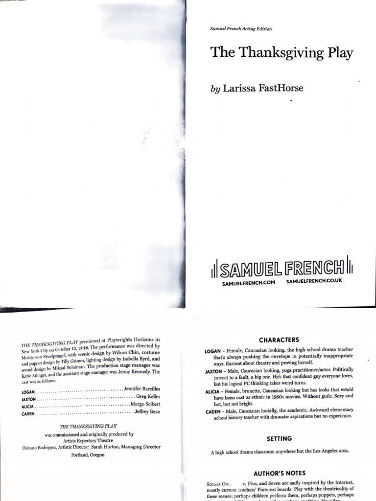 The Thanksgiving Play | PDF