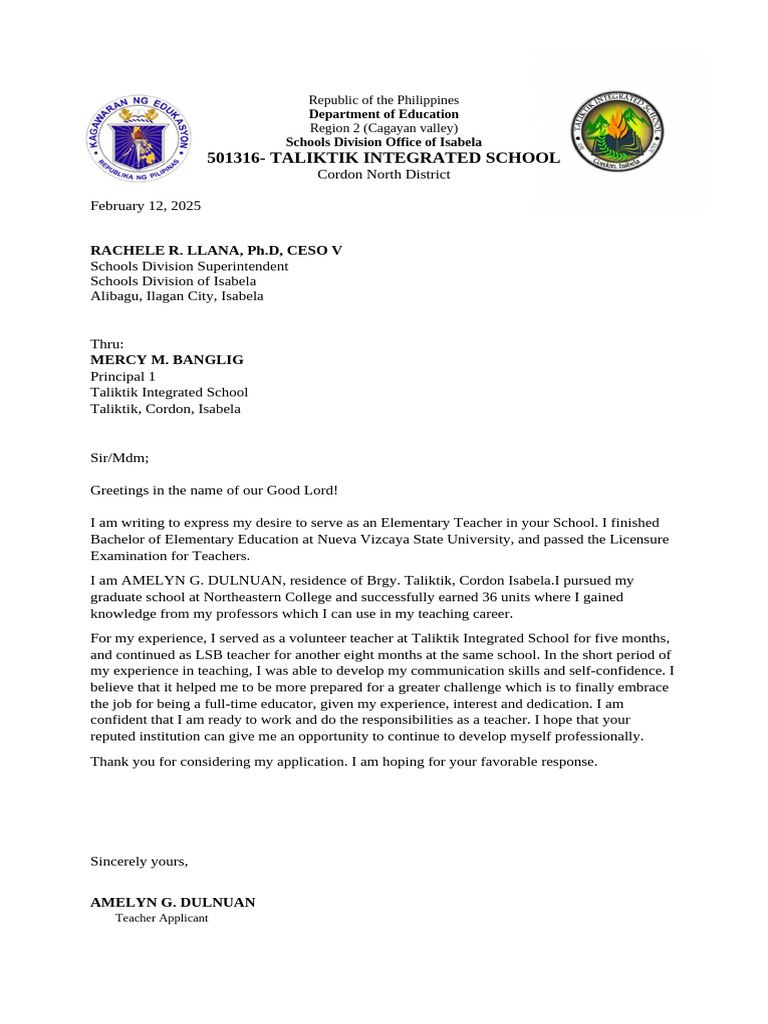 Amie Intent Letter-Taliktik | PDF