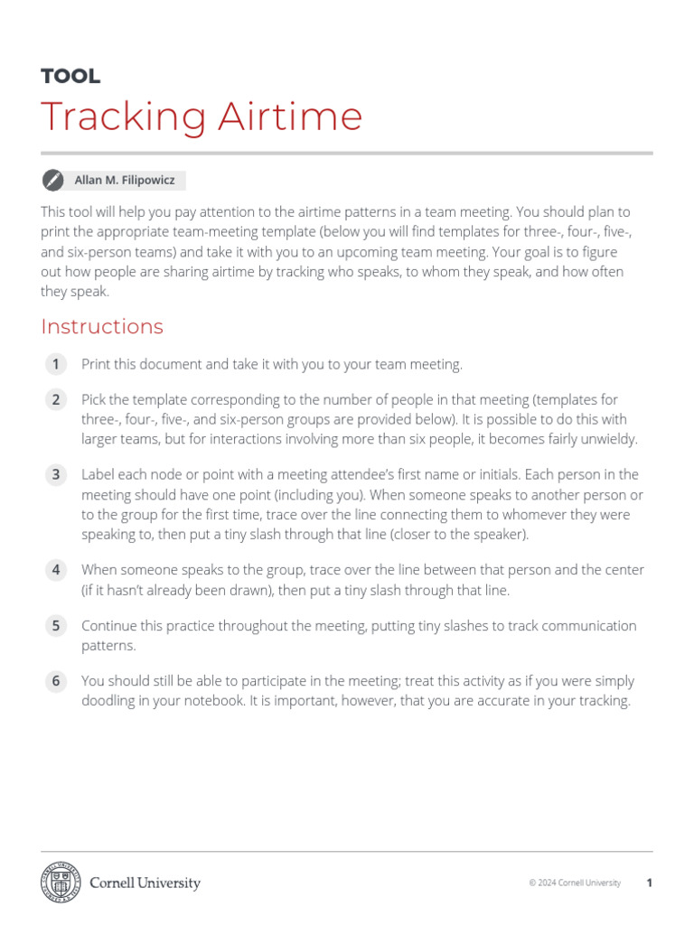 lsm606 - Tool Tracking Airtime | PDF | Human Communication