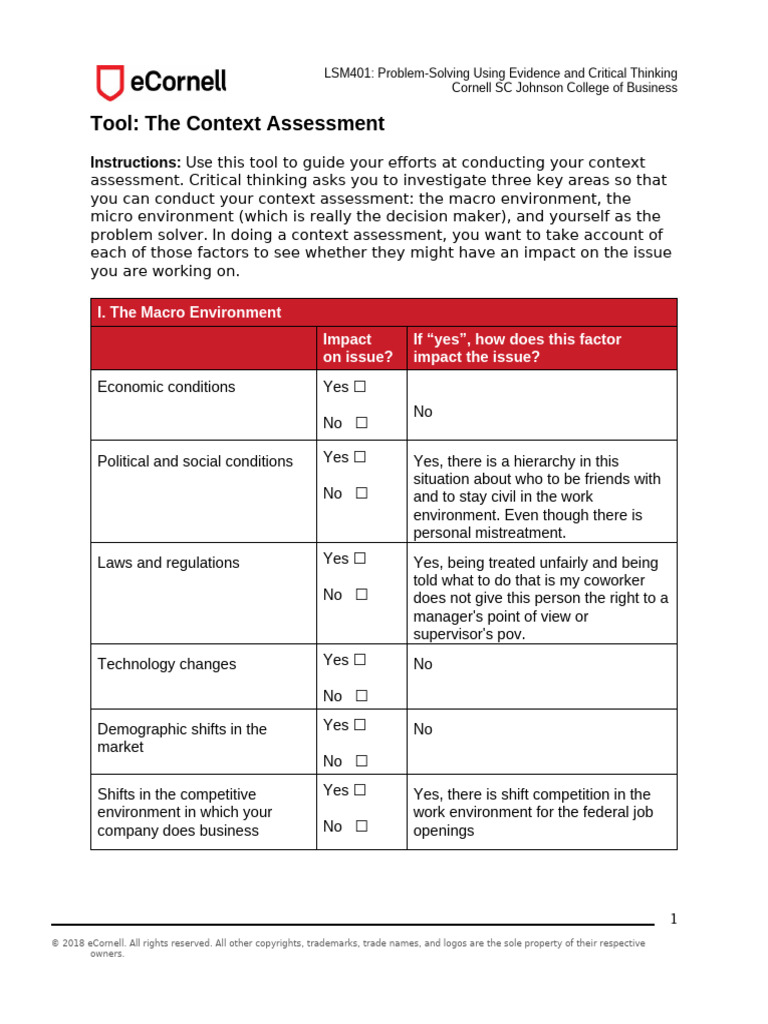 LSM401 Tool Context Assessment KNG | PDF | Business | Decision Making