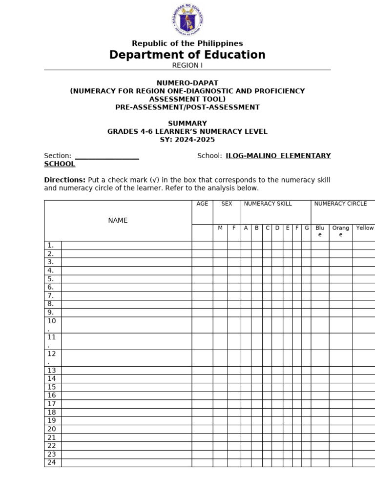 Numero Dapat Summary Grade 4 6 | PDF