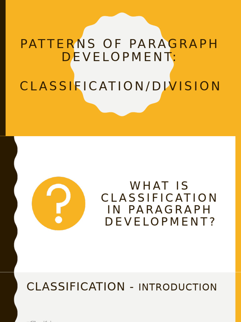 Classification and Division in Writing | PDF