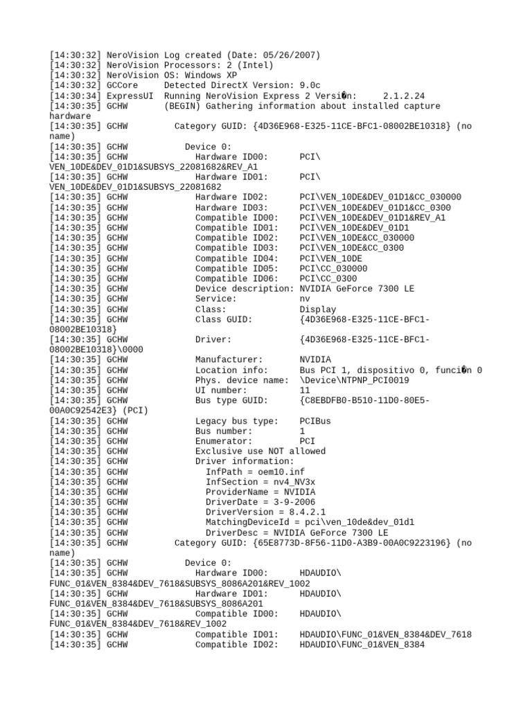 Error | PDF | Device Driver | Computer Hardware