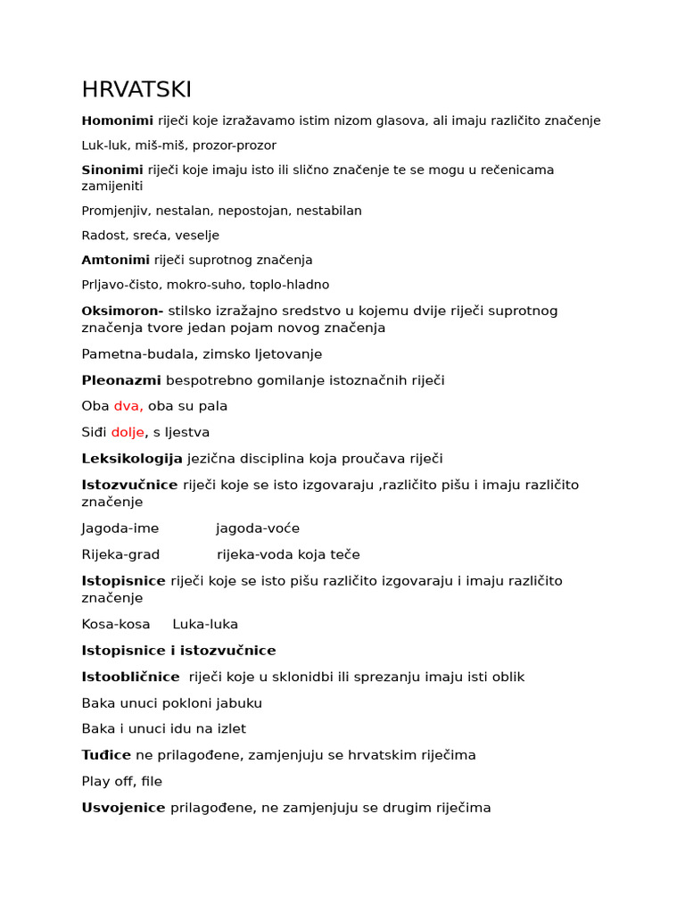 Sinonimi I Gluparija | PDF