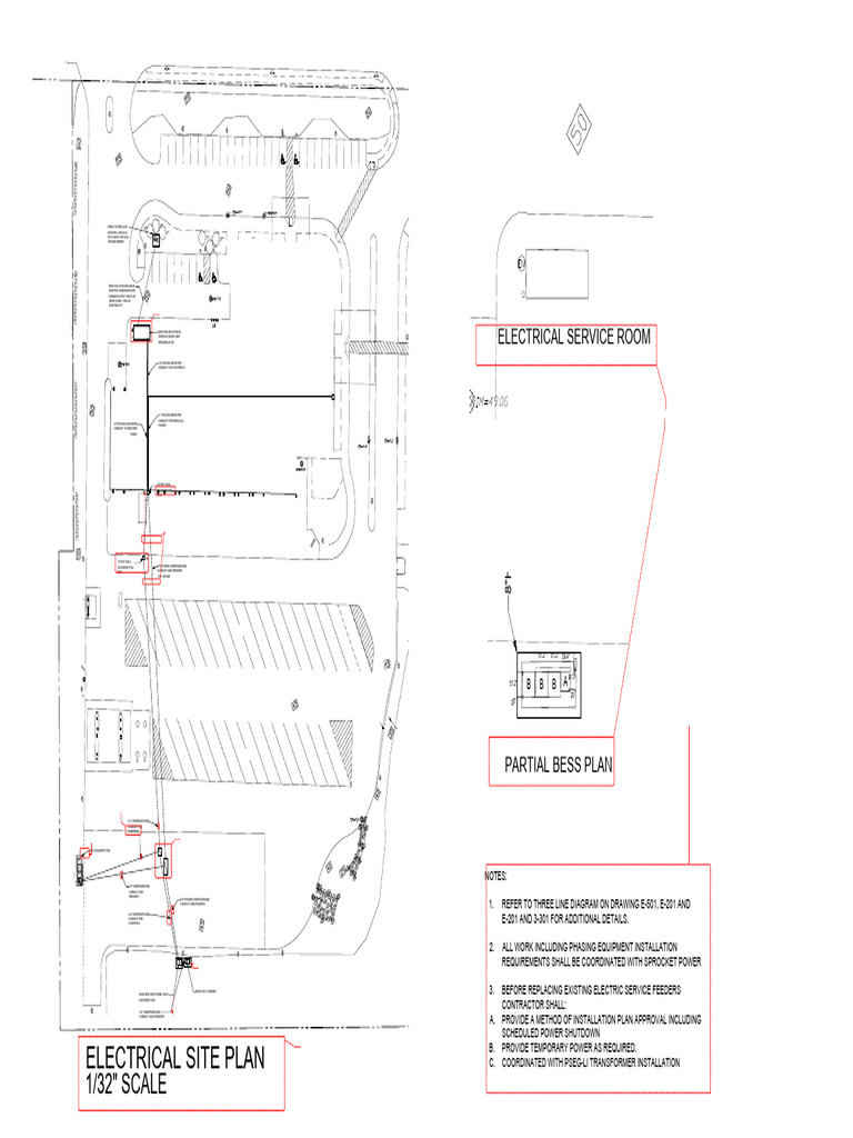 E - 101 Hampton Jitney Electrical Site Plan Lae | PDF | Building ...