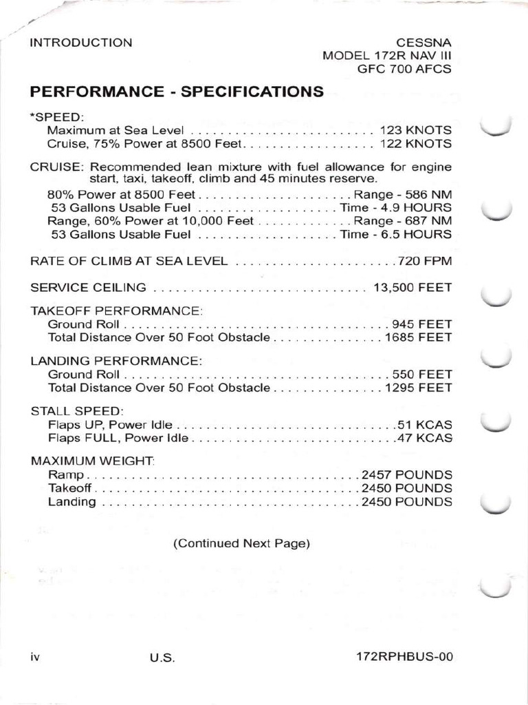 POH Cessna 172R _removed | PDF | Airspeed | Aerospace