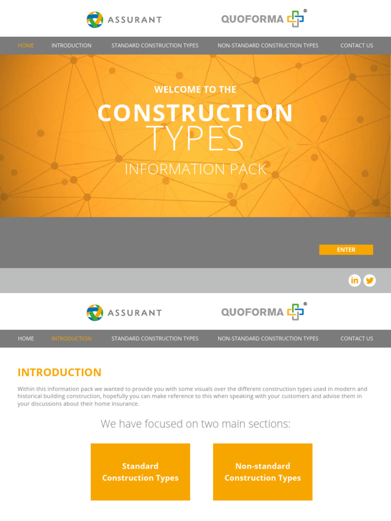 Construction Types Information Pack | PDF | Roof | Framing (Construction)