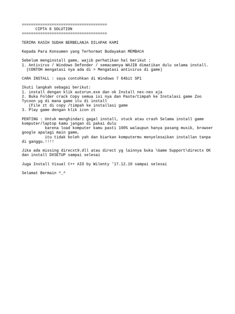 Cara Install !!!!!!!!!!!!! | PDF