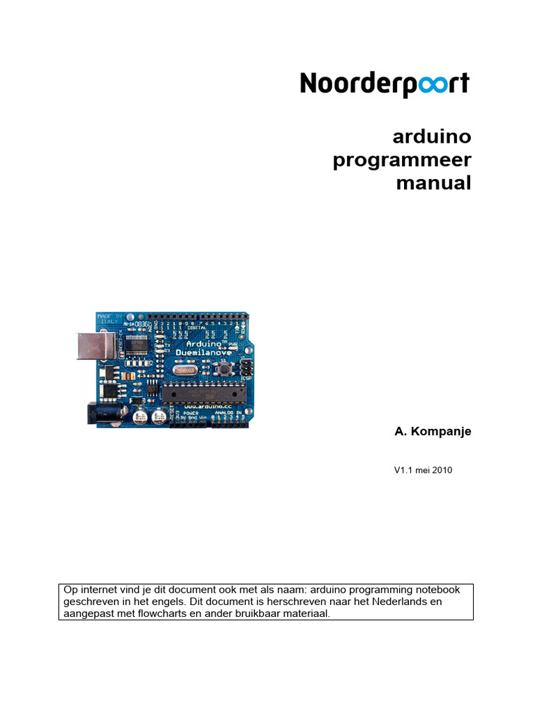 Arduino Programmeer Manual | PDF