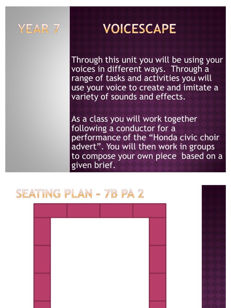 Year 7 Voices Cape | PDF