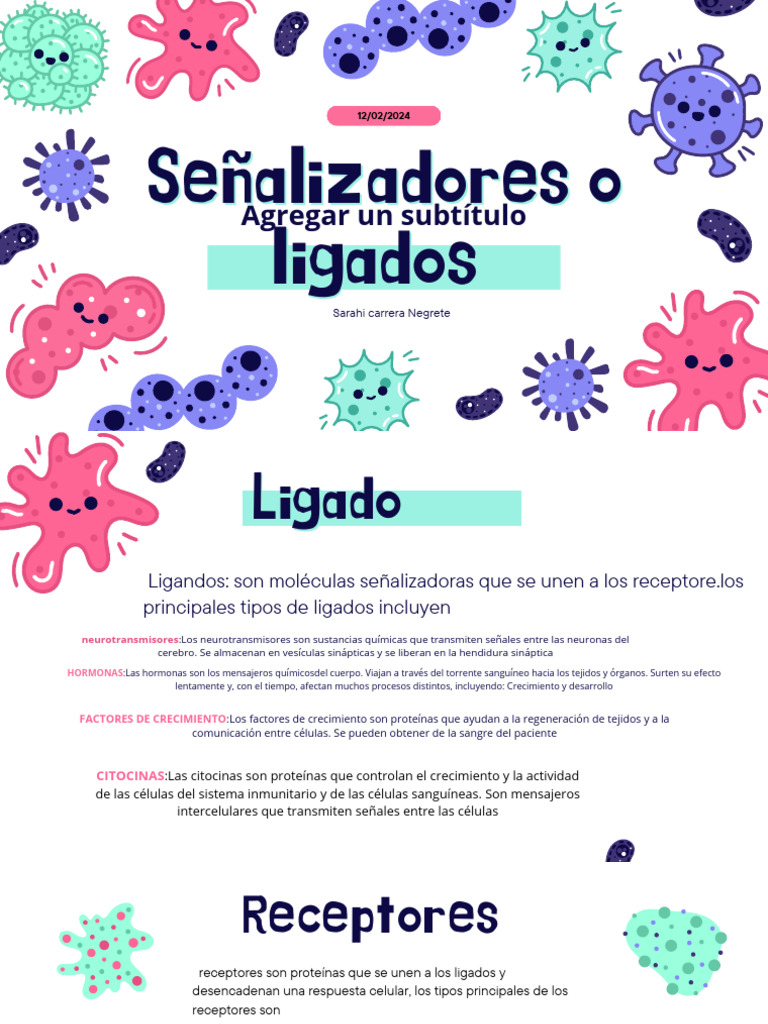 Ligandos y Receptores Celulares | PDF | Receptor (Bioquímica) | Hormona