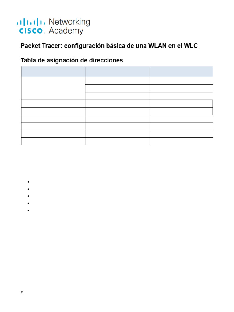13.2.7 Packet Tracer - Configure A Basic WLAN On The WLC | PDF | LAN inalámbrico | Punto de ...