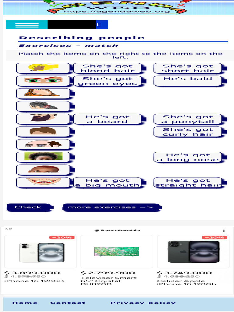 Describing People Match | PDF