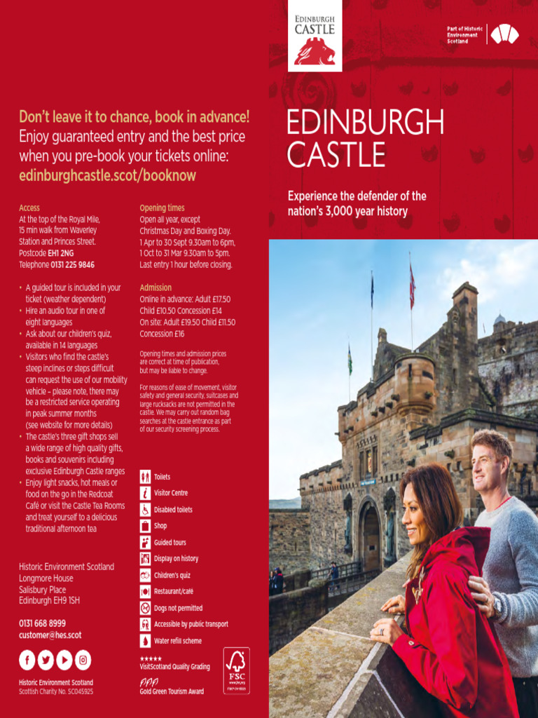 Edinburgh Castle Visitor Leaflet | PDF | Edinburgh