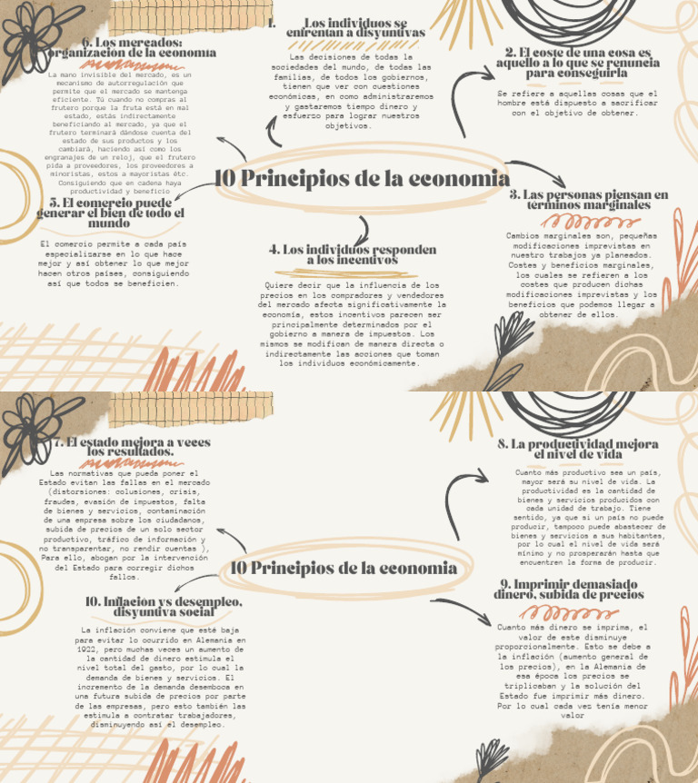 10 Principios de la economía | PDF | Inflación | Mercado (economía)