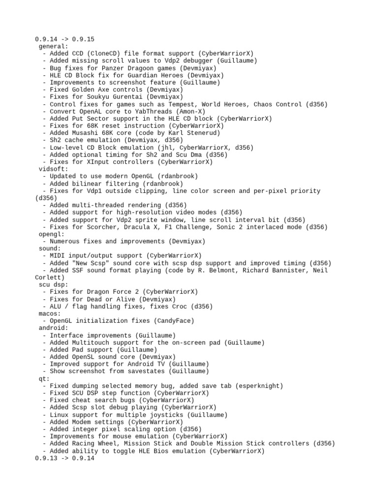 ChangeLog | PDF | Software Bug | Bios