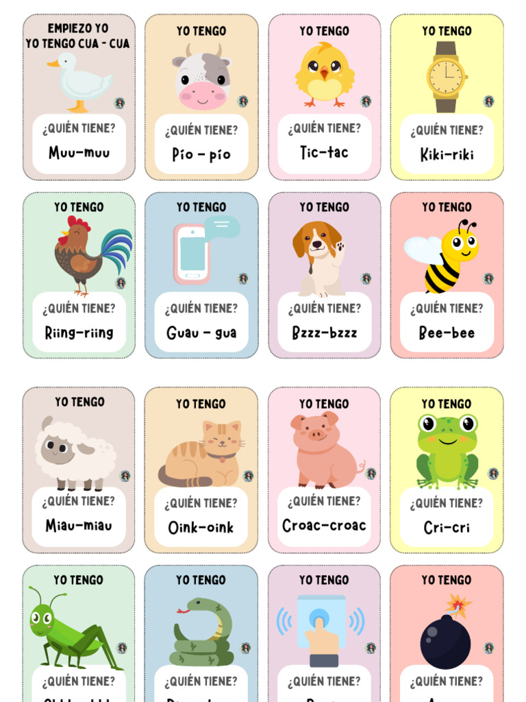 Yo Tengo, Quien Tiene - ONOMATOPEYAS | PDF