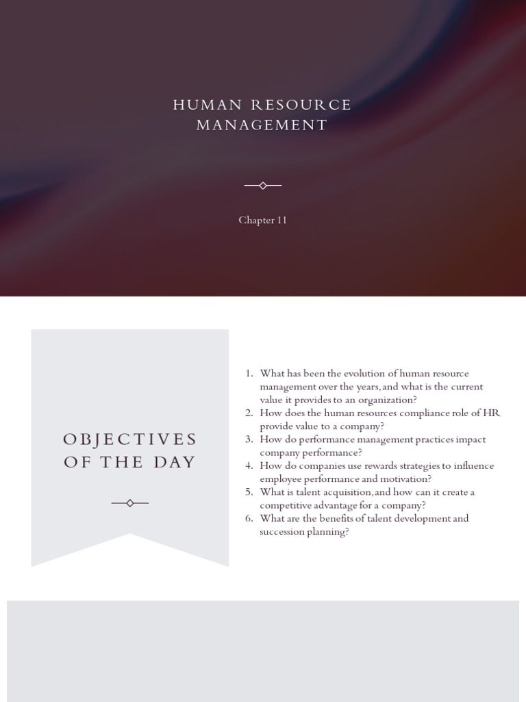 Week 8. Chapter 11. HR Management | PDF | Human Resource Management ...
