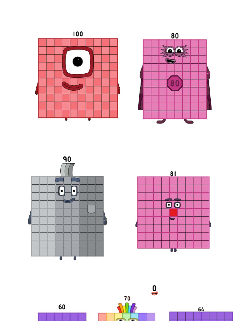 Numberblocks 1 - 100 (Print) | PDF