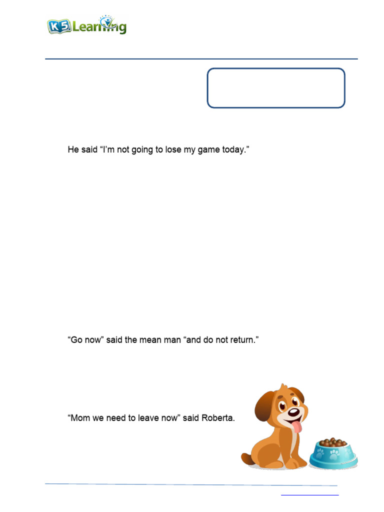 Comma Practice Worksheet | PDF