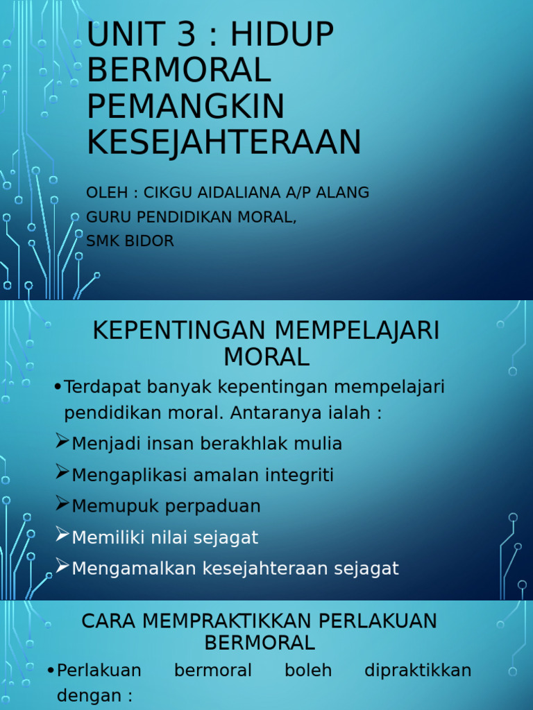 Pendidikan Moral Tingkatan 1 | PDF