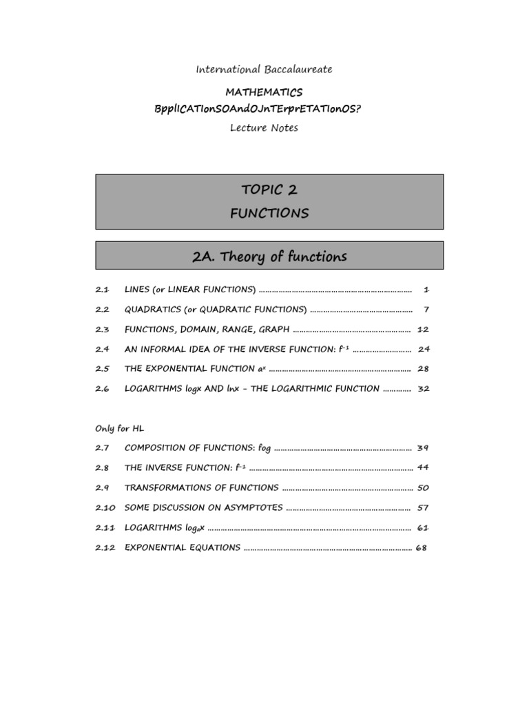 Topic_2A._Theory_of_functions__2_ | PDF | Function (Mathematics) | Mathematical Concepts
