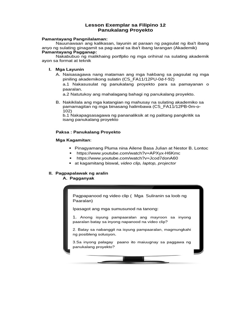 Panukalang Proyekto | PDF