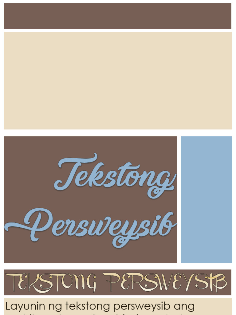 07 Tekstong Persuweysib | PDF
