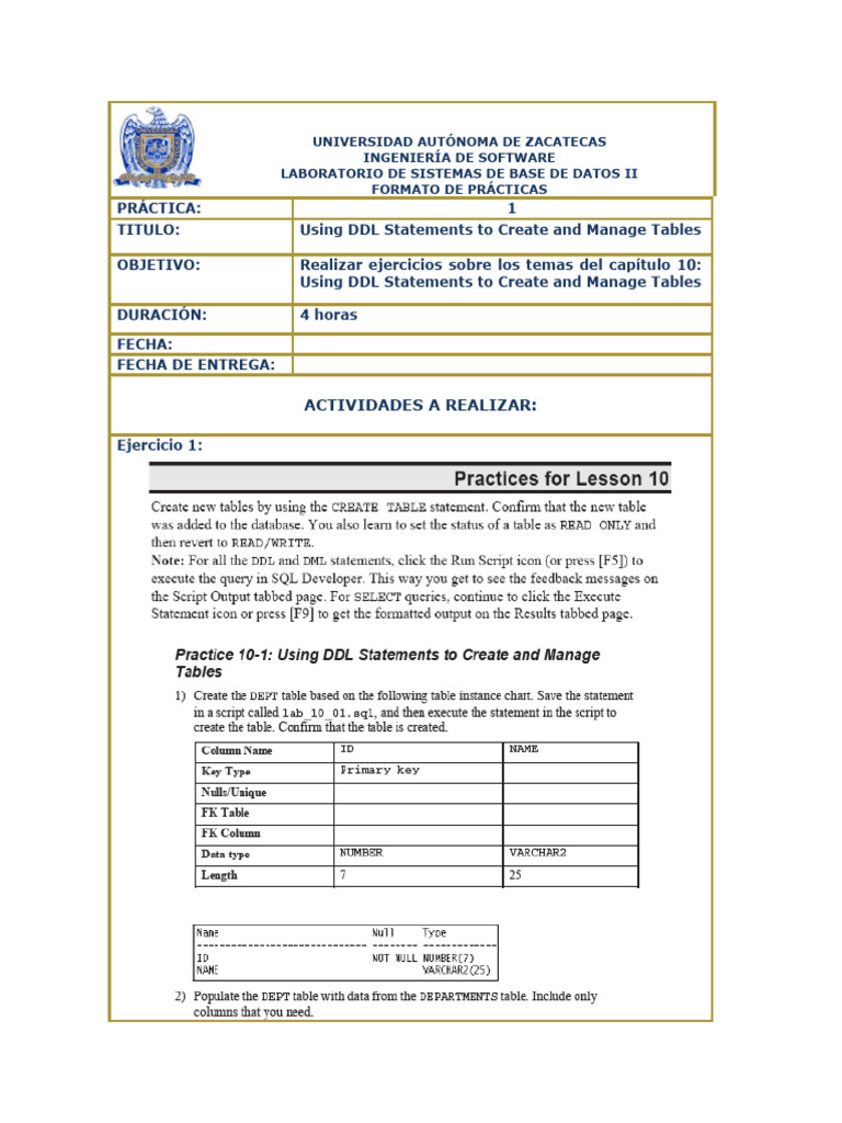 PRÁCTICA 1 Base de DATOS | PDF | Computer Programming | Information Technology Management