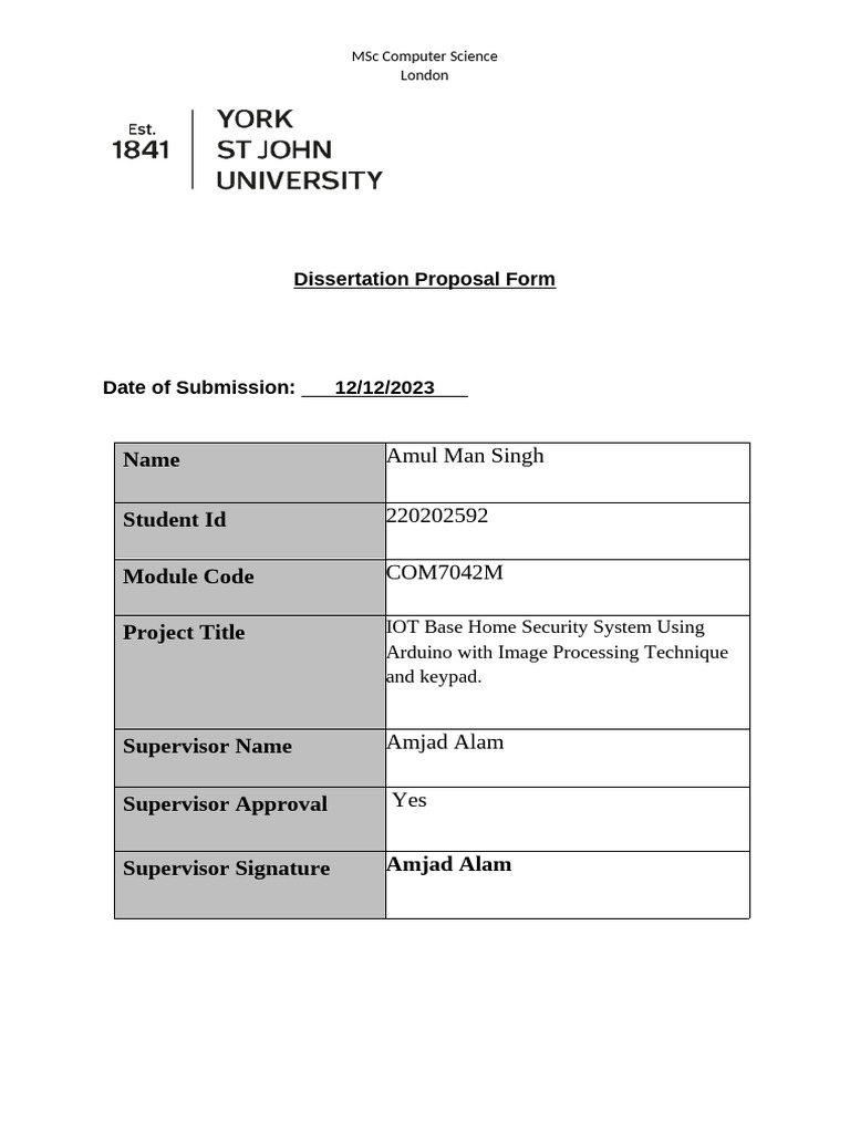 Project Iot Base Home Security System Using Arduino With Image Processing Technique And Keypad