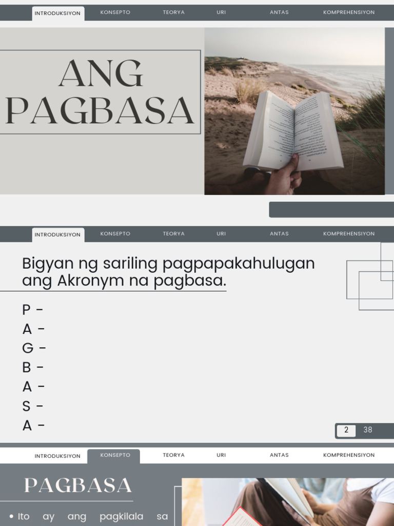 01 Pagbasa Ang Pagbasa | PDF