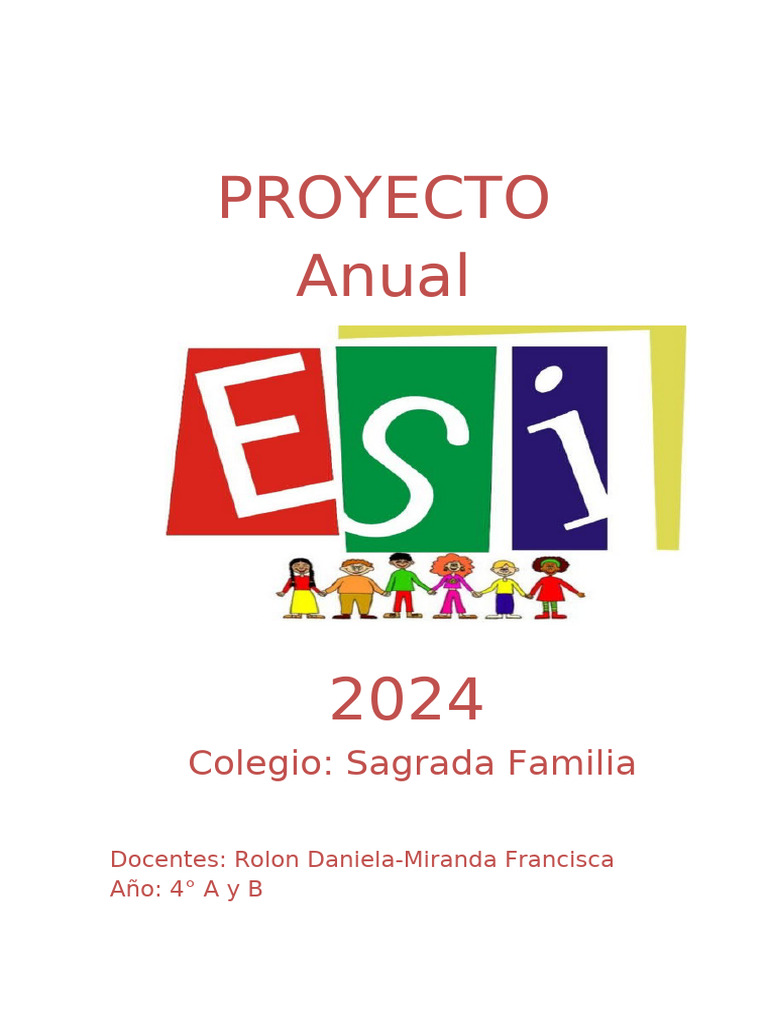 Proyecto ESI 2024 segundo ciclo | PDF | Discriminación | Las emociones