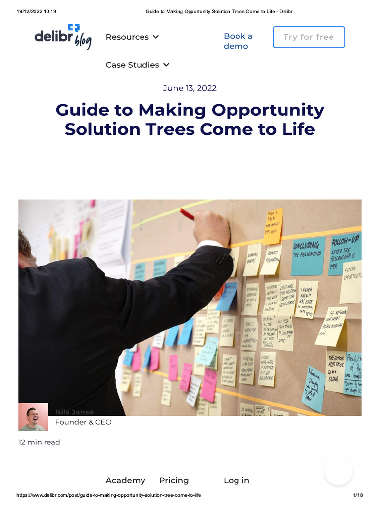 Guide To Making Opportunity Solution Trees Come To Life - Delibr | PDF