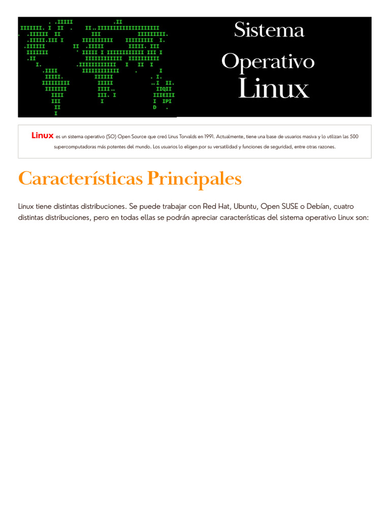 Ventajas y Usos de Linux | PDF | Distribución de Linux | Sistema operativo