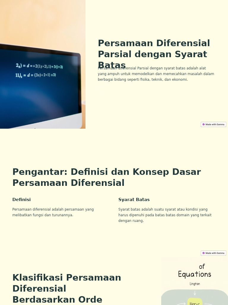 Persamaan Diferensial Dengan Syarat Batas | PDF