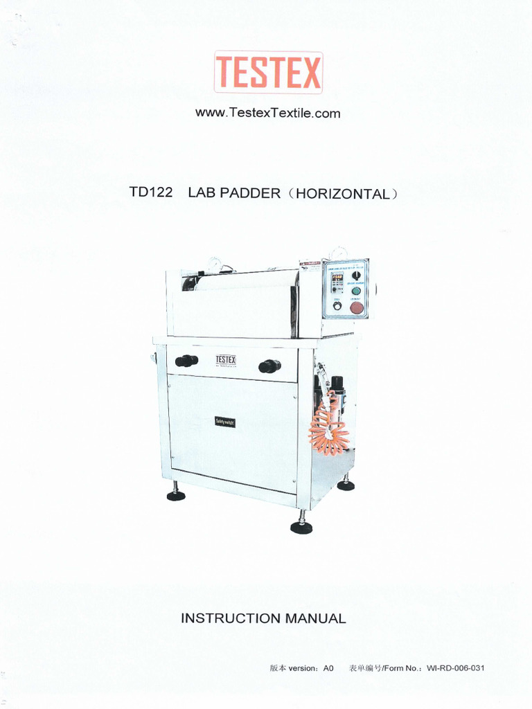 TD122 Lab Padder (Horizontal) | PDF