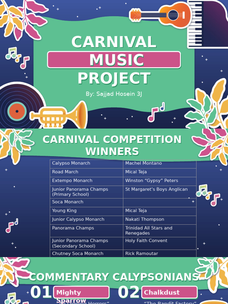 Carnival Music Project Highlights | PDF | English Language Music ...