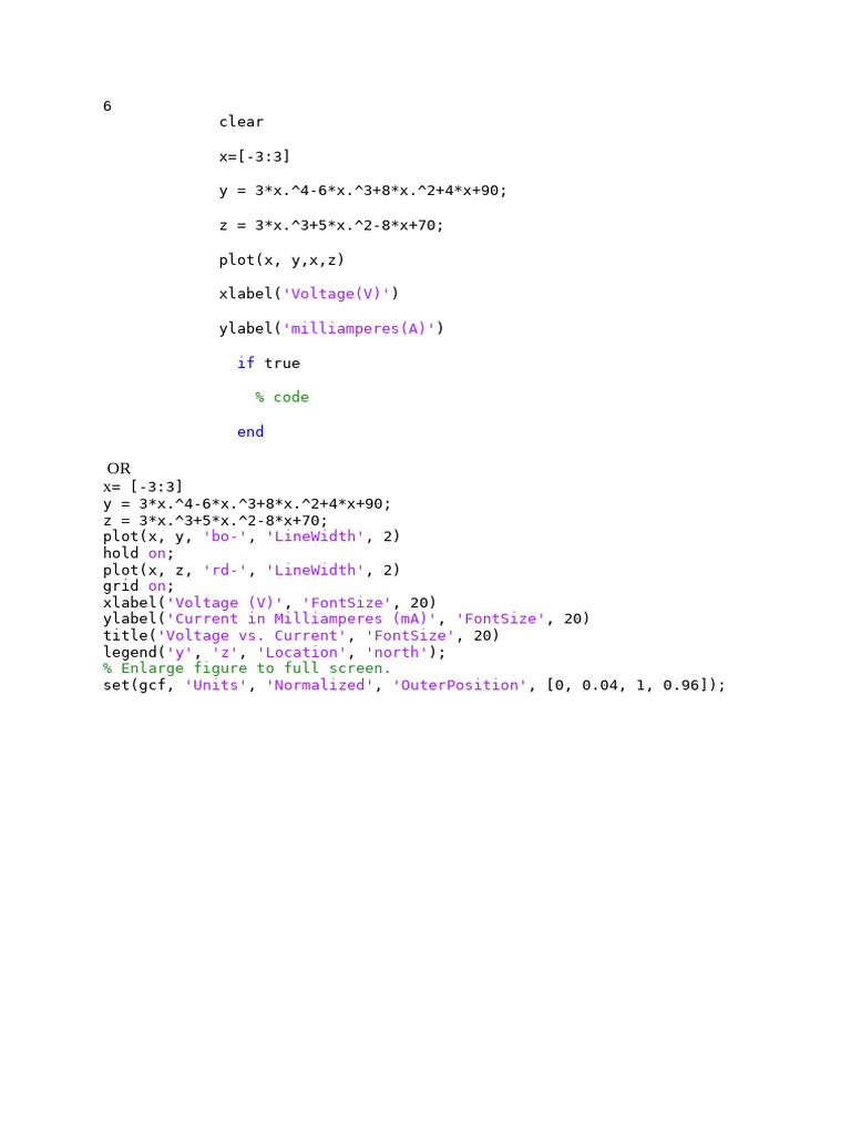 MATLAB Plotting for Engineers | PDF