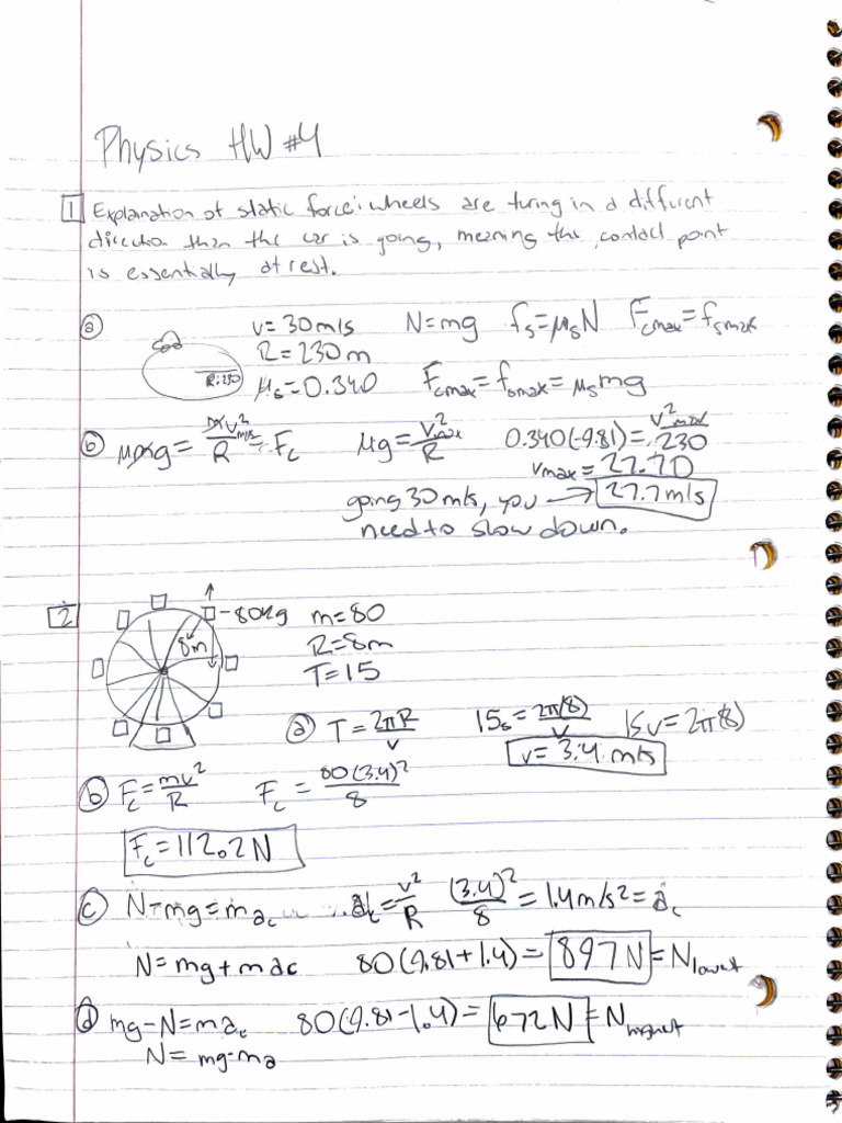Physics HW TH: Is Essentially at Rest | PDF