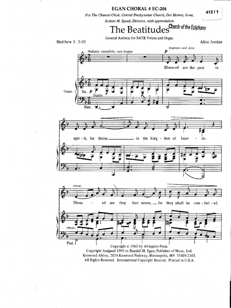 Alice Jordan Beatitudes | PDF