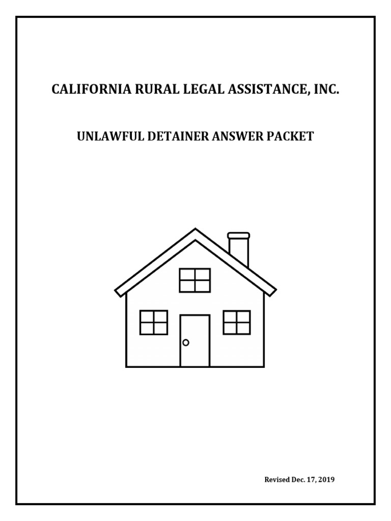 Unlawful-Detainer-Packet-2020 | PDF | Restraining Order | Eviction